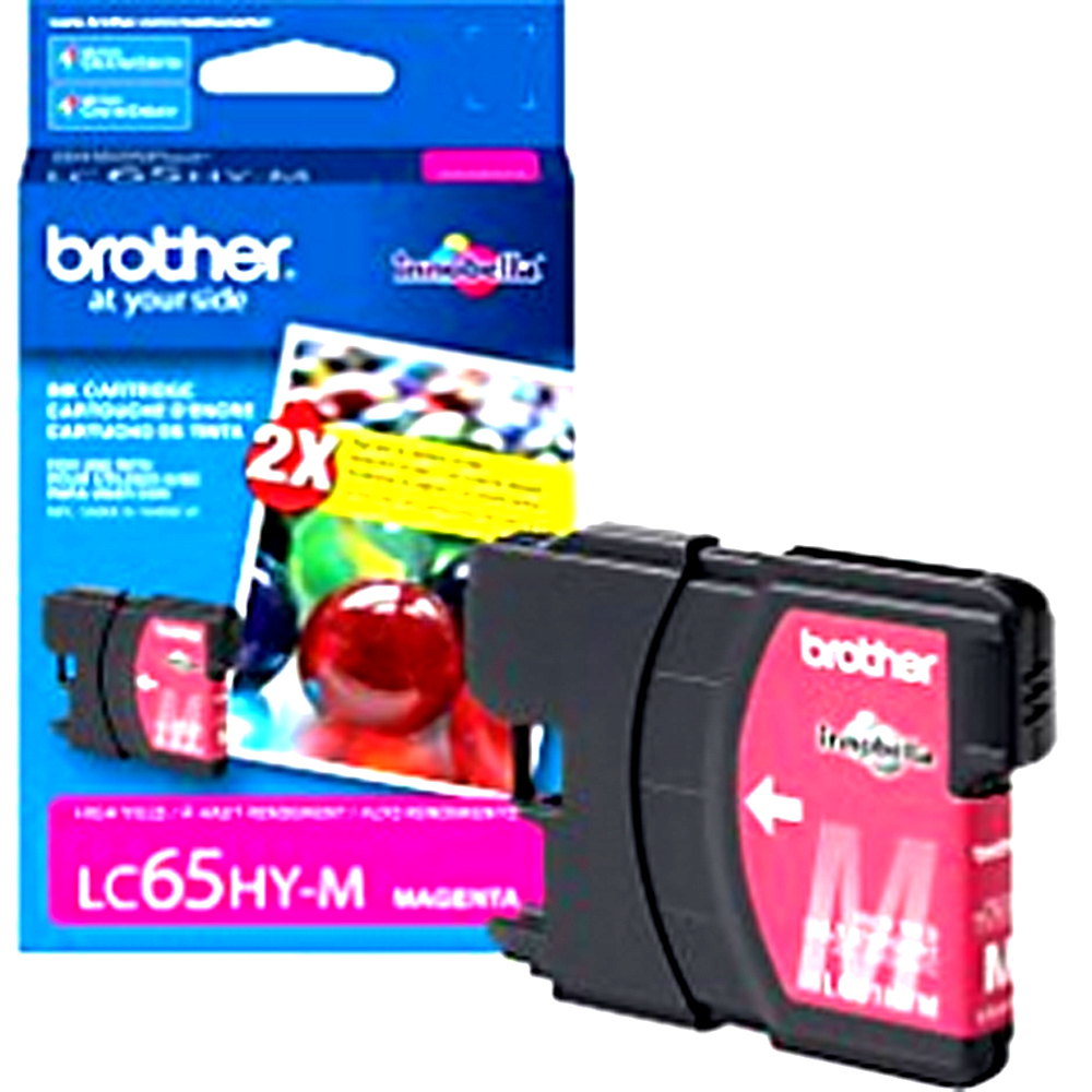 Genuine BROTHER LC65HY- M High Yield LC65 Magenta Ink Cartridge for MFC ...