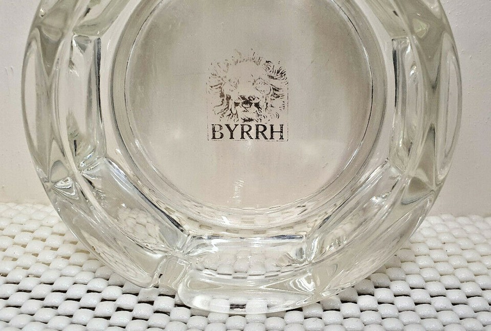 Antique Ashtray Advertising Byrrh Glass Transparent Collection | eBay ...