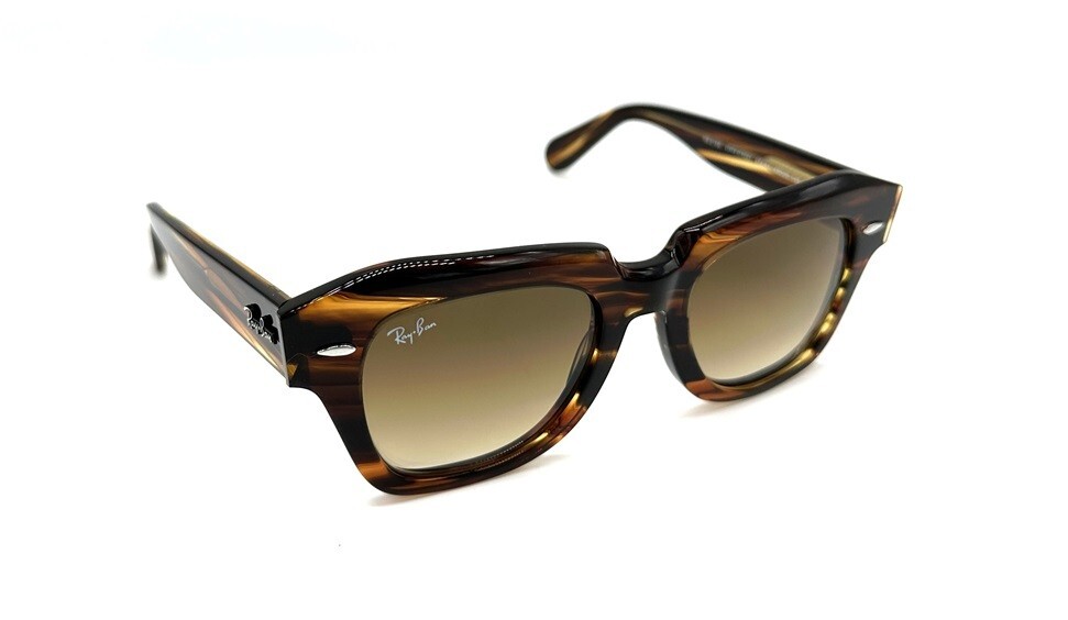 Ray Ban Sunglasses State Street Women Tortoise Brown Gradient 2186 ...