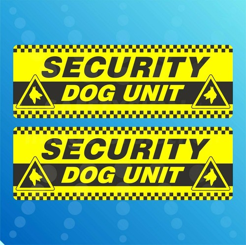 2x Security Dog Unit Surveillance Patrol Van Car Magnetic Signs or ...