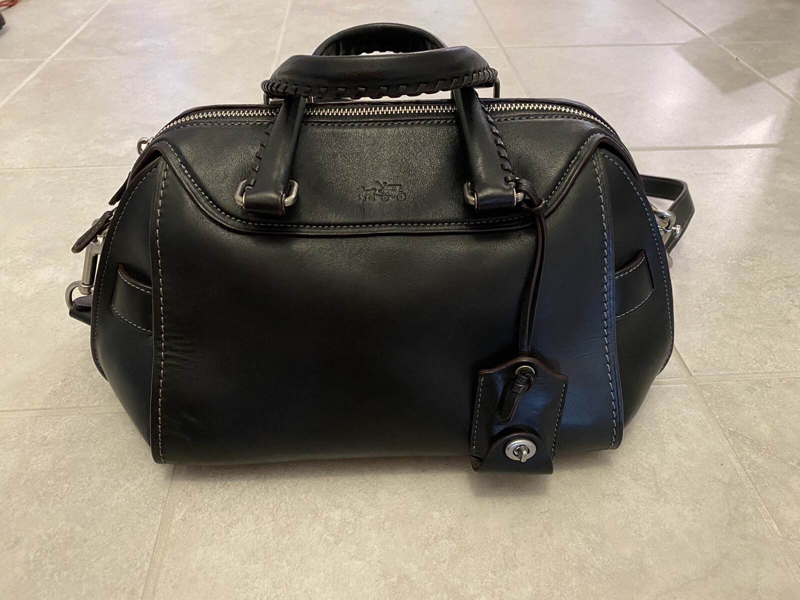 Coach Ace Satchel - Black - Gem