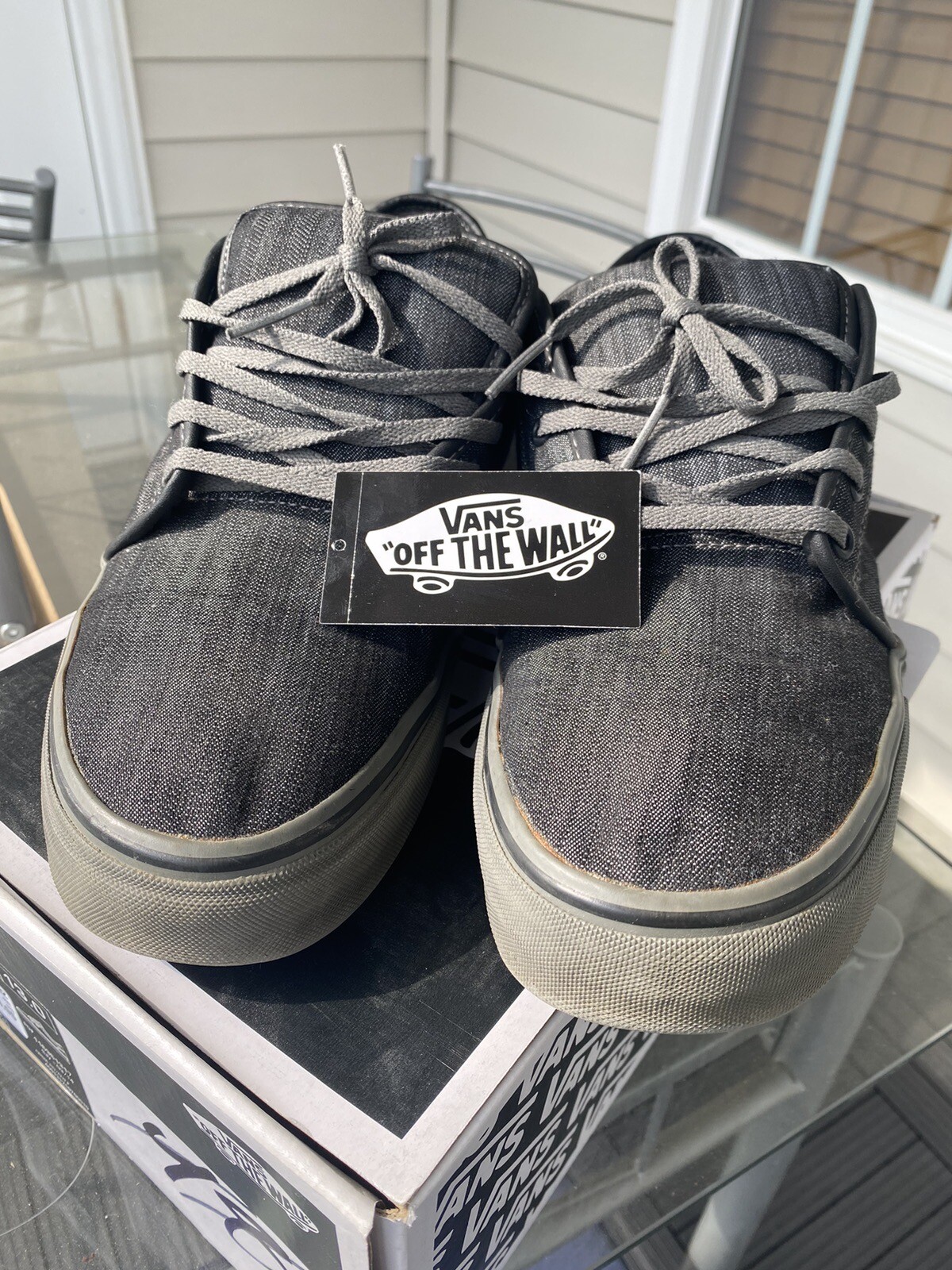 Vans Pro Mens Chukka Low Shoes Sz 13 Denim/Gray/Black… - Gem