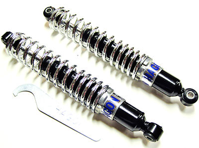 Hagon Road rear Shocks Slimline Chrome Spring Triumph unit 650 1963 to ...