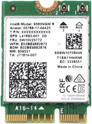 Lenovo Ideapad FLEX 5 14IAU7 82R7 Wireless WiFi Card 9560NGW R ...