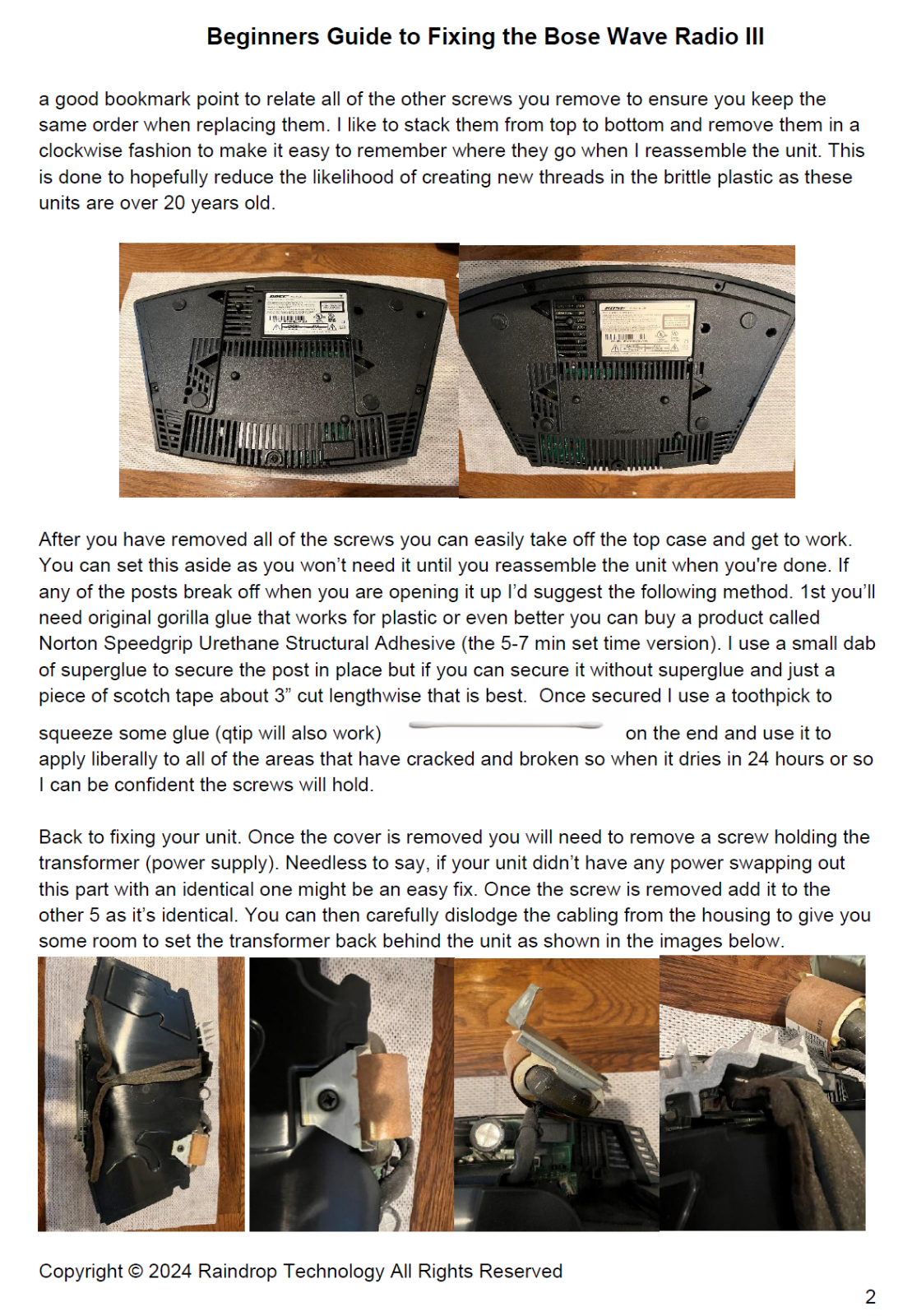 Bose Wave Radio 3 III *Repair DIY SERVICE KIT* self repair guide Free ...