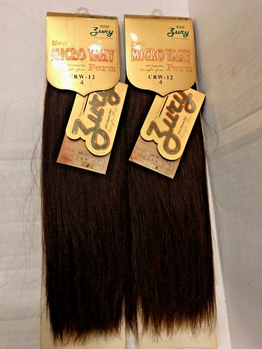 Zury 100% Human Natural Micro Yaky Perm Weaving Hair CRW 12” 2 Packs | eBay