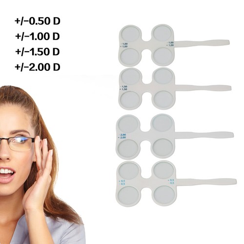 Optometry Flip Trial Lens Set 4 Units Confirmation Flippers White ...