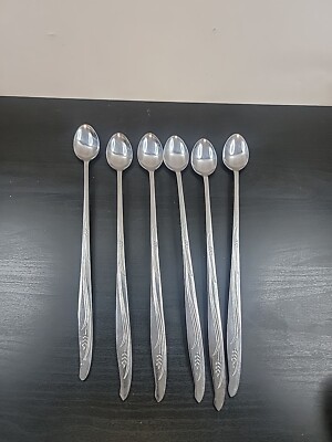 Vintage Gracious Wheat By Present Stainless Ice Tea Long Spoons Japan ...