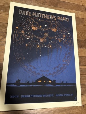 Dave Matthews Band Poster SPAC Saratoga Springs NY Methane Signed AP ...