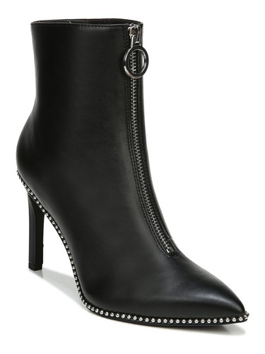 BAR III Womens Black Studded Ball Chain Trim Pointed Toe Stiletto ...