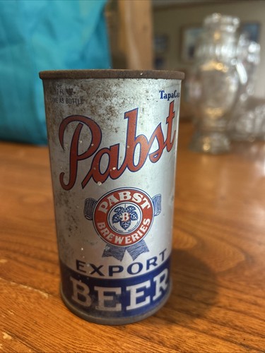 Early Pabst OI Export Flattop Beer Can Steel Milwaukee Rare Peoria ...