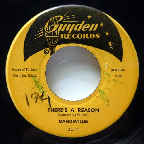 DANDEVILLES 45 Nasty Breaks / There's a Reason GUYDEN doowop VG+ #1210 ...