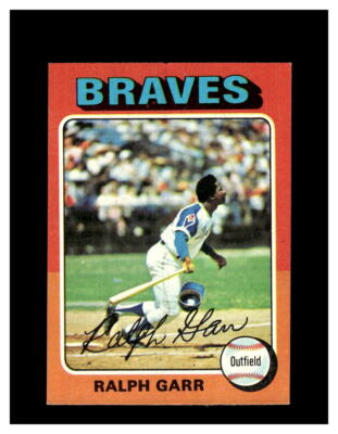Atlanta Braves Ralph Garr Topps Baseball Excellent | eBay