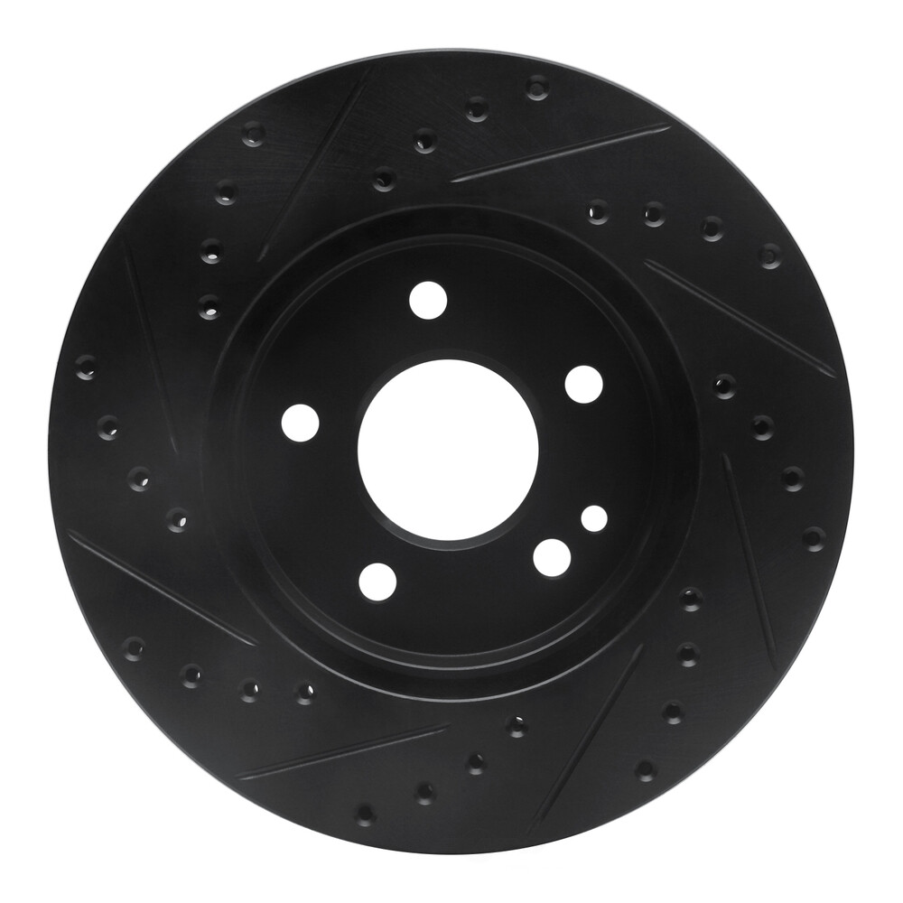 Disc Brake Rotor-DFC Brake Rotor - Drilled and Slotted - Black R1 Concepts for sale online | eBay