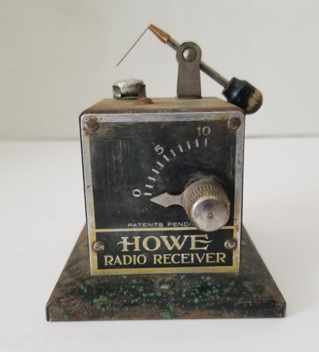 Vintage Antique Howe Crystal Radio Receiver Chicago IL USA Auto Product ...