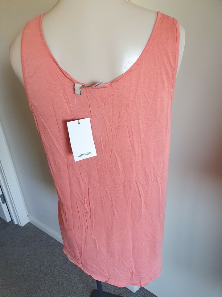 SUSSAN camisole tank top size L NWT singlet lace summer boho floral ...