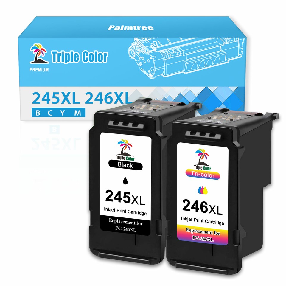 High Yield PG-245 XL CL-246 XL Ink for Canon Pixma MG2520 TS3122 MX490 ...