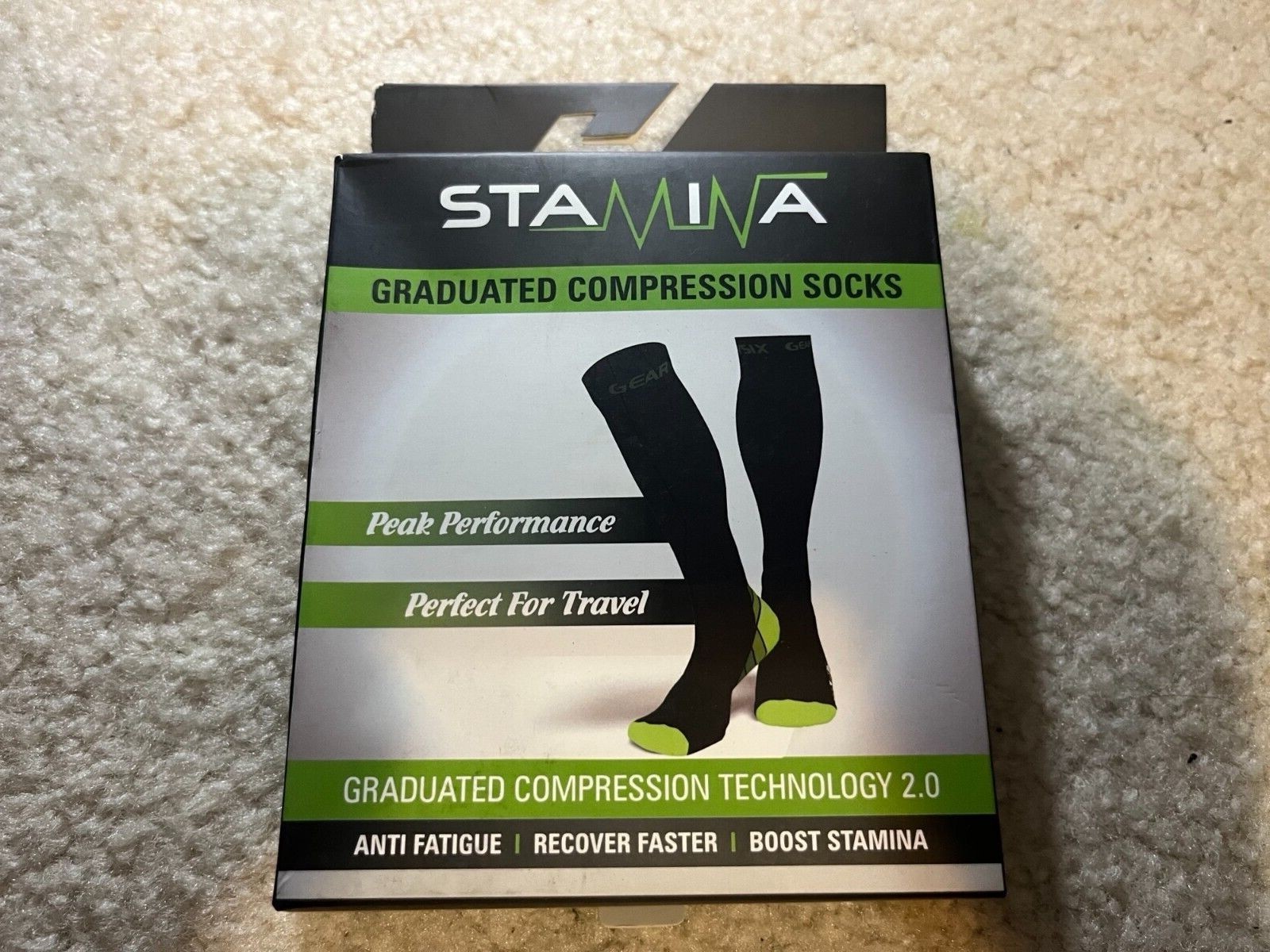 STAMINA Physix Gear Graduated Compression Socks Technology 2.0, 20-30 ...
