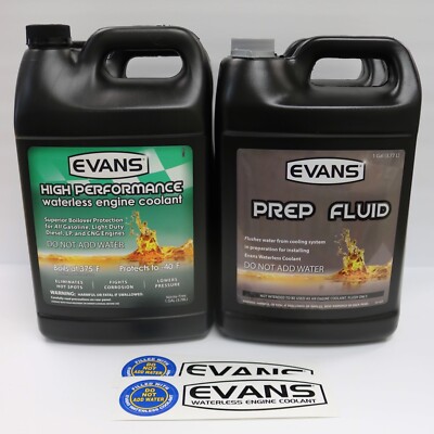 3 Evans High Performance Waterless Coolant EC53001 and 1 Prep Fluid EC42001 | eBay