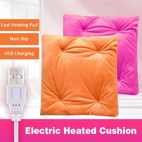 USB Electric Heating Cushion Seat Heated Square Pad Car Office Chair ...