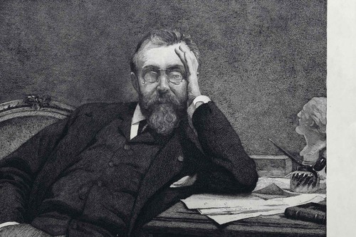 Emile Thivier (1858-1922) Portrait Of Mr Ash Signature Of Léon Baudrand ...