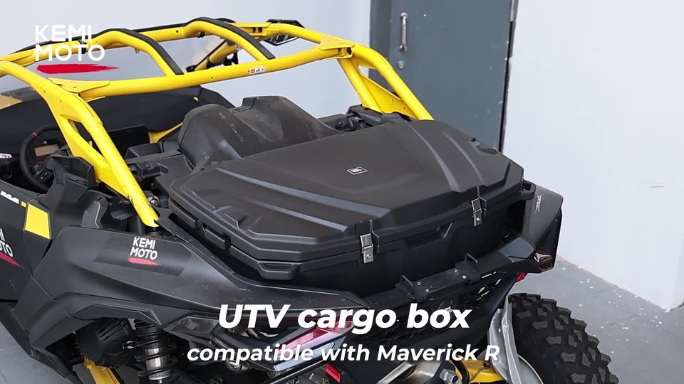 KEMIMOTO 3-IN-1 UTV Rear Cargo Storage Box Trunk Bed for Can-Am ...