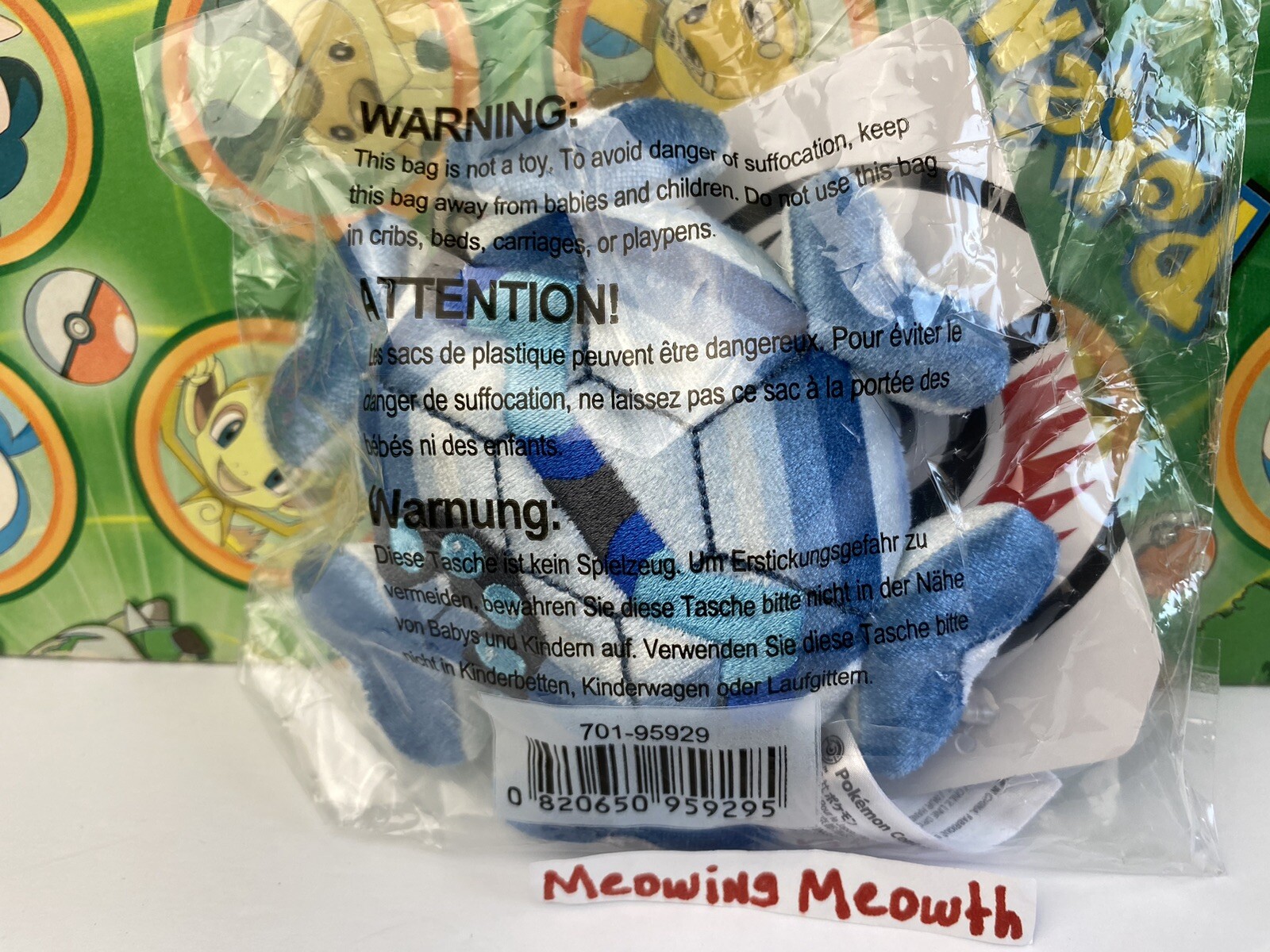 Pokemon Center Plush CRYOGONAL Poke doll stuffed Sitting Cuties figure ...