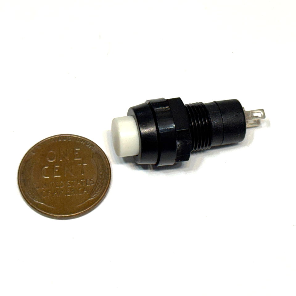 4pcs 10mm White Latching Push Button Switch SPST NO Panel Mount Self-Locking C31 | eBay