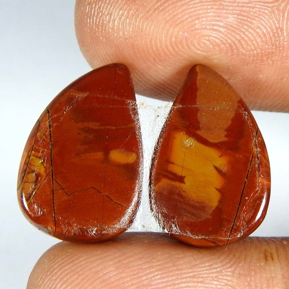 12.65Cts100%Natural Noreena Jasper Fancy Pair Cabochon Loose Gemstone ...