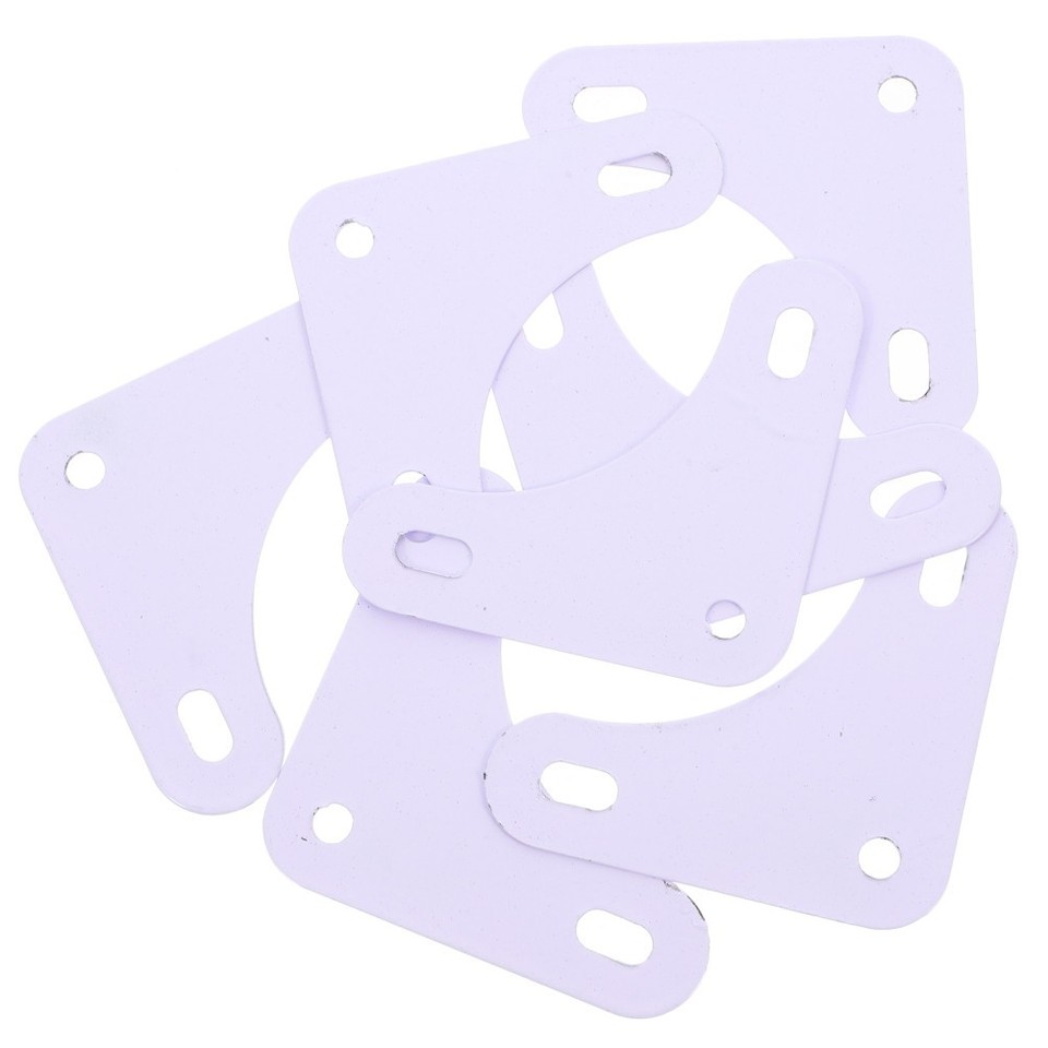 8pcs White Corner Brackets for Wood Heavy Duty L Brackets Stainless ...