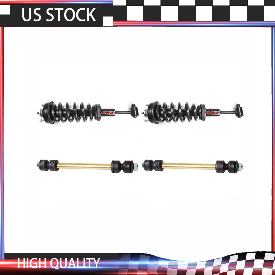 4 Front Shocks Struts Sway Bar Link Kit For Ford Explorer 2005 2004 | eBay