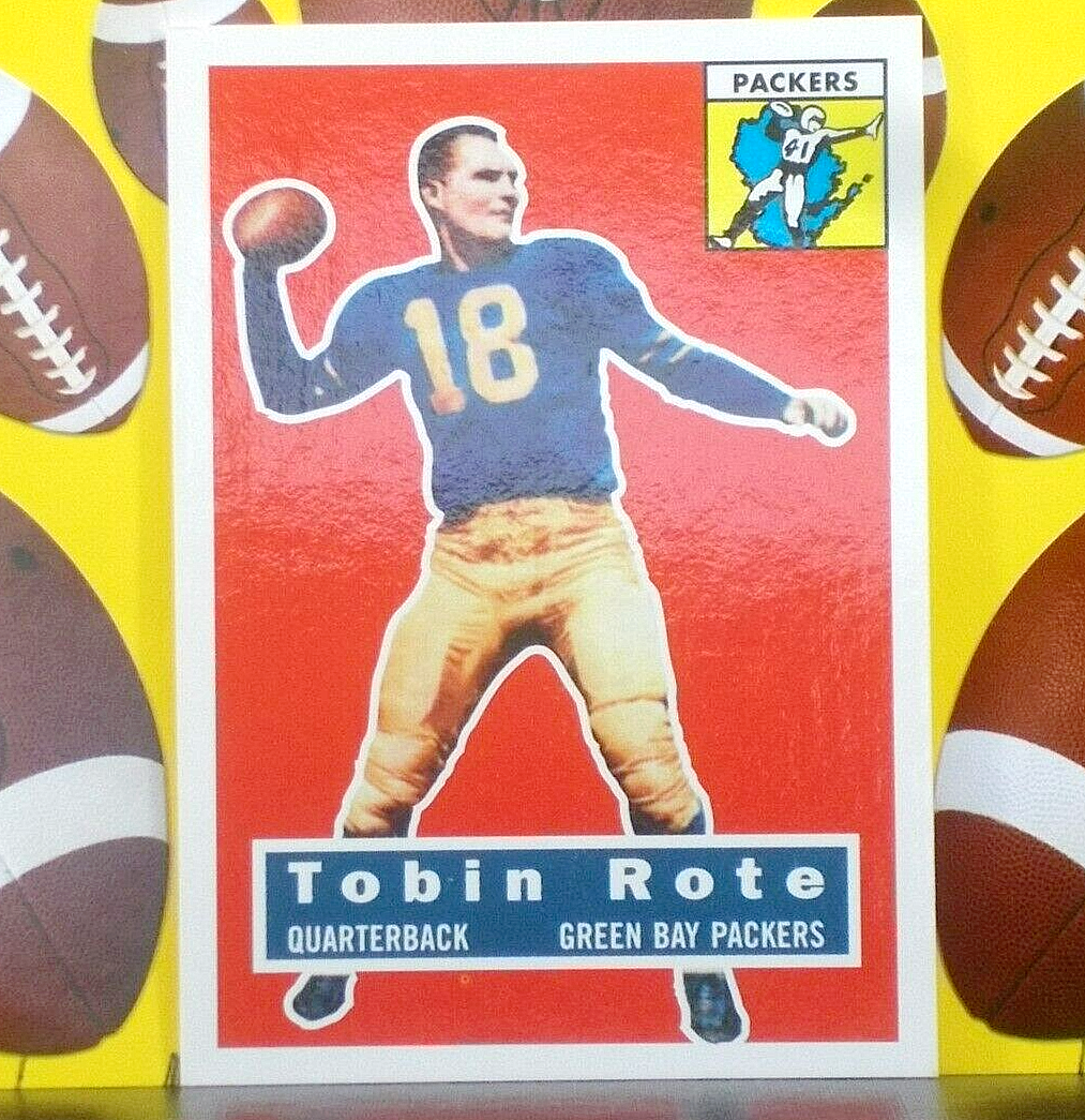 1956 TOPPS Football Archives Card #55 *** TOBIN ROTE *** Green Bay ...