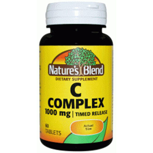 Vitamin C Complex 1000 mg 60 Timed Release Tablet By Nature's Blend | eBay