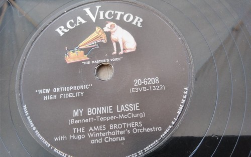 The Ames Brothers 78rpm Single 10-inch RCA Victor Records #20-6208 My ...