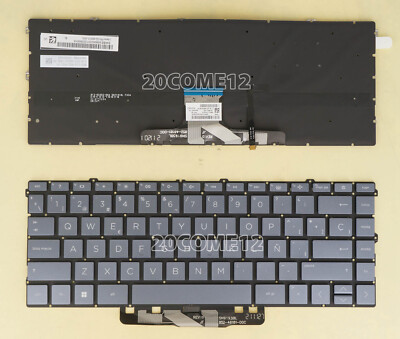 New for HP Pavilion X360 14-dw 14m-dw Keyboard Backlit Spanish Teclado ...