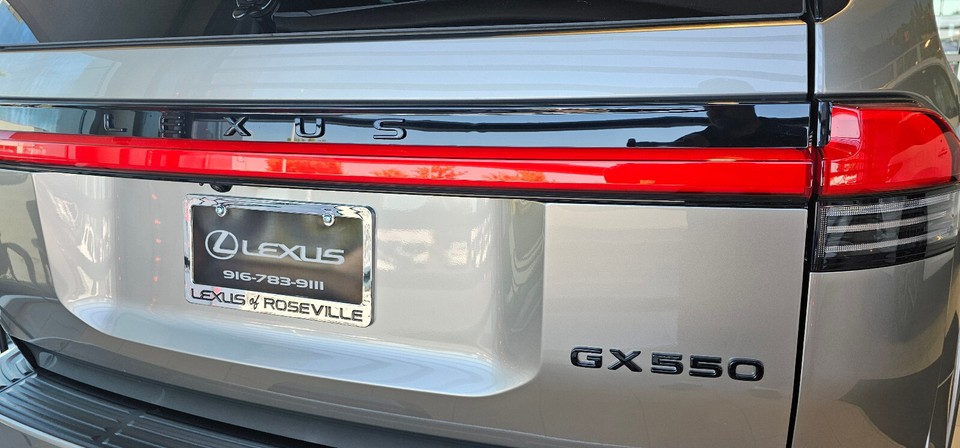 GENUINE NEW OEM GLOSS BLACK LEXUS GX 550 BLACK OUT EMBLEM OVERLAY PT948 ...