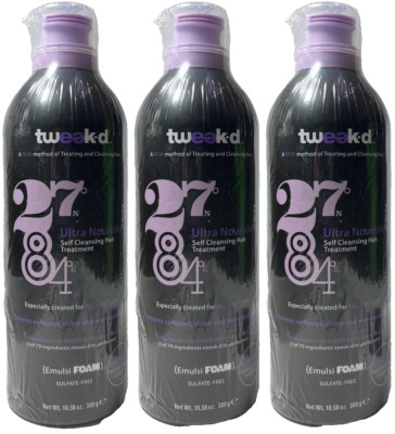 3 Tweak-d Ultra Nourishing Self Cleansing Hair Treatment 10.58 oz ea ...