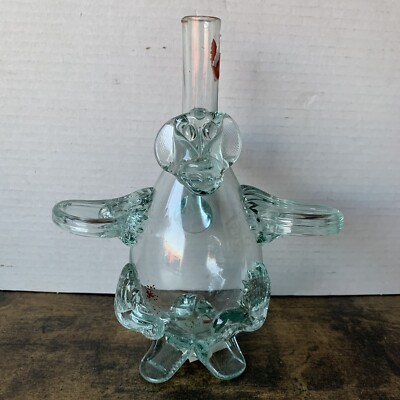 Unique Armenian Soul Blue Glass Ornate Monkey Empty Wine Bottle - Made ...