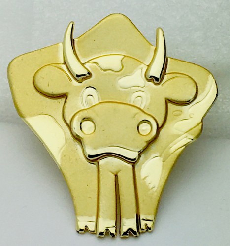 Signed AJC Vintage 2 Tone Gold Plated Bull Pin | eBay
