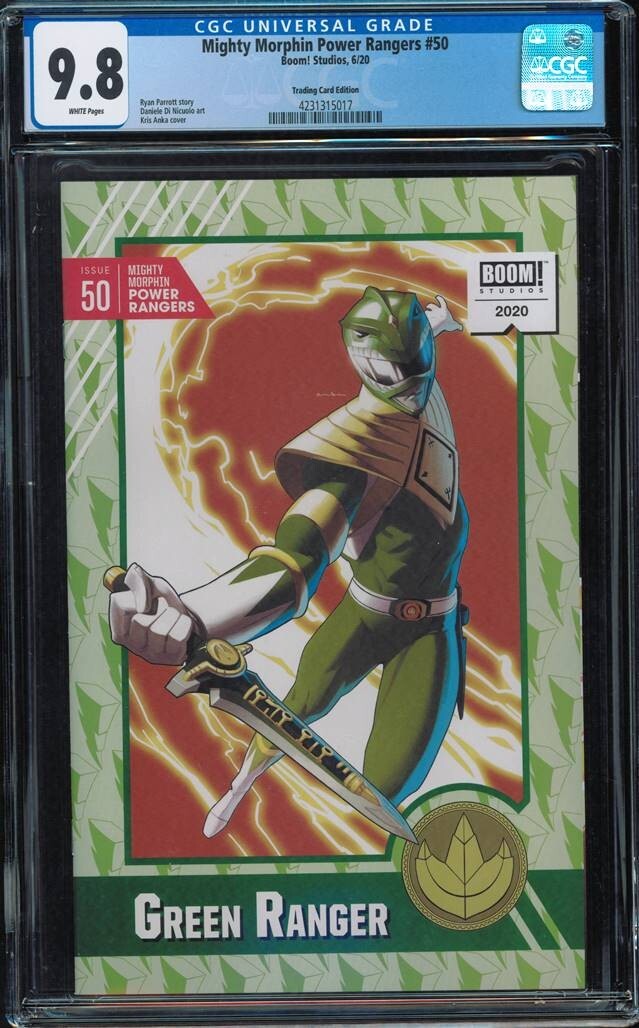 Mighty Morphin Power Rangers #50 1:25 variant CGC 9.8 Green Ranger ...