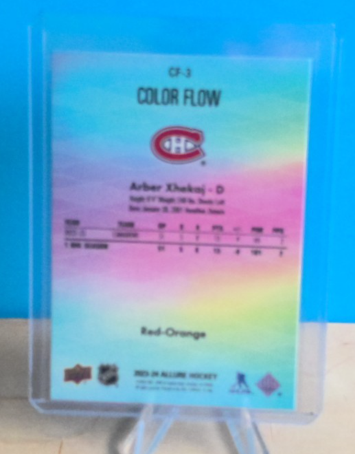 Arber Xhekaj 2023-24 Upper Deck Allure Color Flow Red-Orange #CF-3 ...