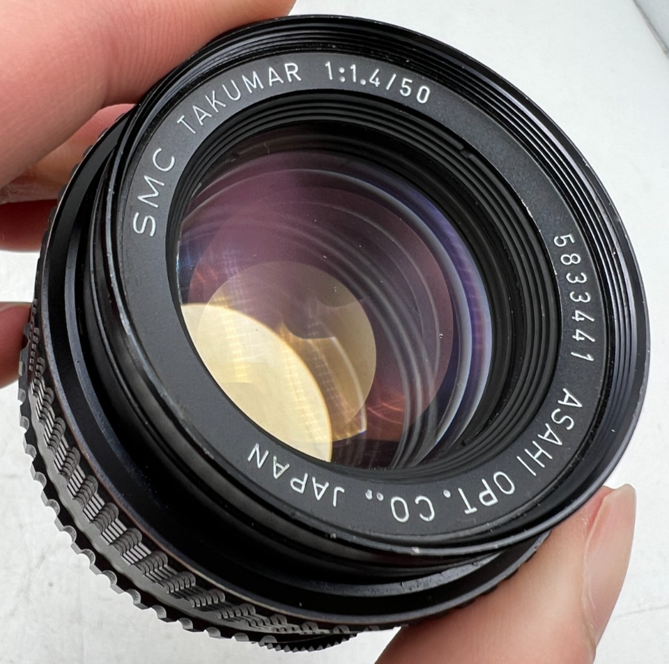 SMC Takumar Asahi Pentax 50mm F1.4 M42 Screw Mount Prime Lens For SLR ...