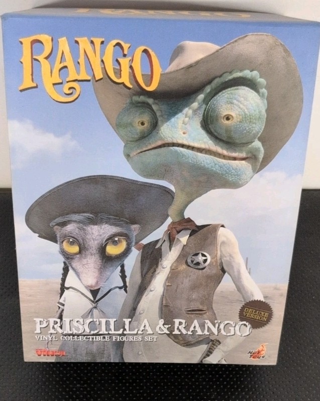 New Hot Toys Rango & Priscilla Vinyl Collectible Figures Set Deluxe ...