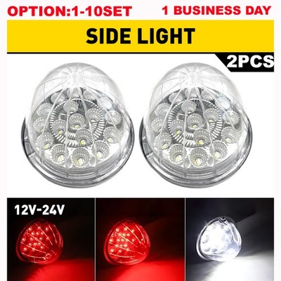 2-20x Red White LED Watermelon Lights Side Marker Truck Trailer ...