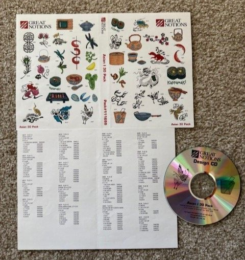 Great Notions Embroidery Design Collection: You Choose Disc (CD-Rom) | eBay