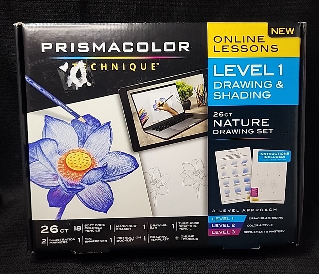 Prismacolor Technique 26ct NATURE Drawing Set Level 1 Drawing & Shading ...
