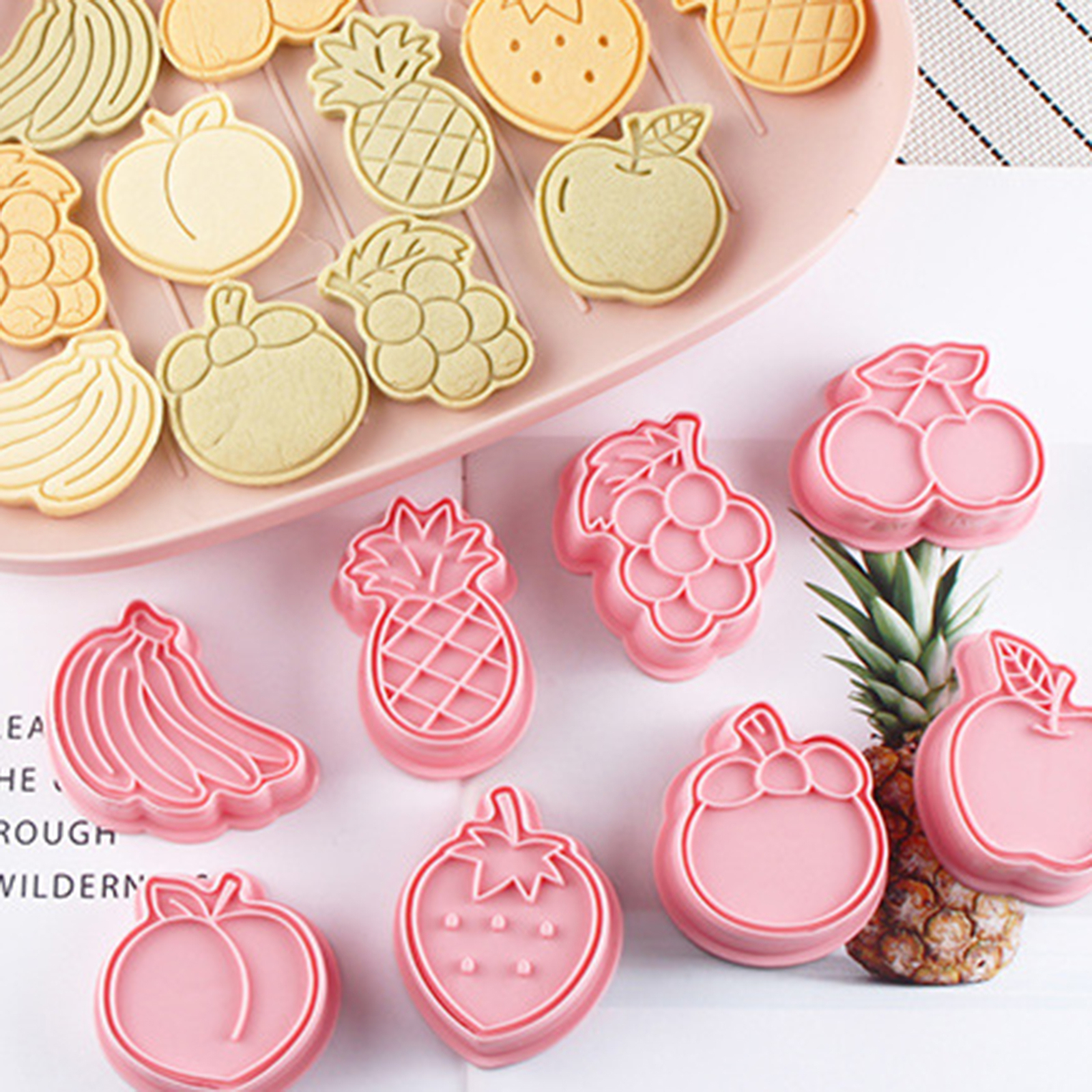 8Pcs/Set Cookie Mold Lightweight Anti-deform Stable Heat-resistant ...