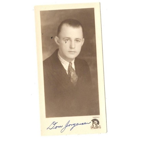 Don Jorgensen Longmont High School Colorado Hoffman Photo Trojans 1930 ...