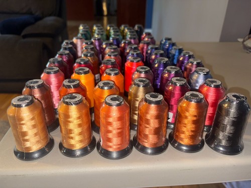 Lot of SEALED Floriani embroidery thread 66 spools 1100m each color ...