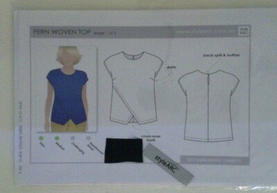 Style Arc Sewing Pattern, Fern Woven Top, New, Printed, Sealed, Uncut ...